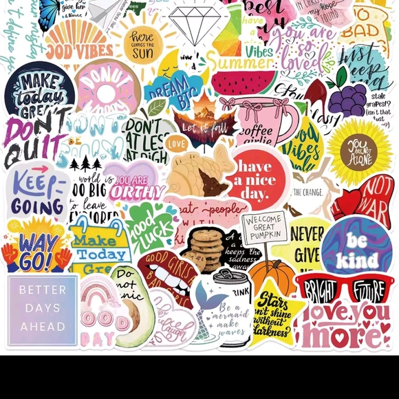 Hallmark | Design | Hallmark Red And Pink Whimsical Sticker Collection ...
